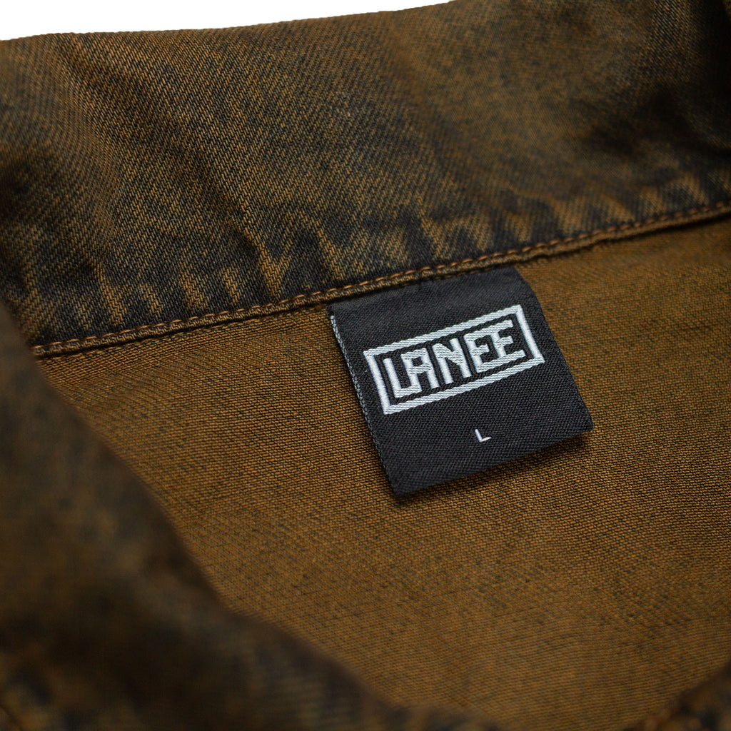 Lanee clothing | Jackets | WASHED BROWN DENIM JACKET | Streetwear made ...