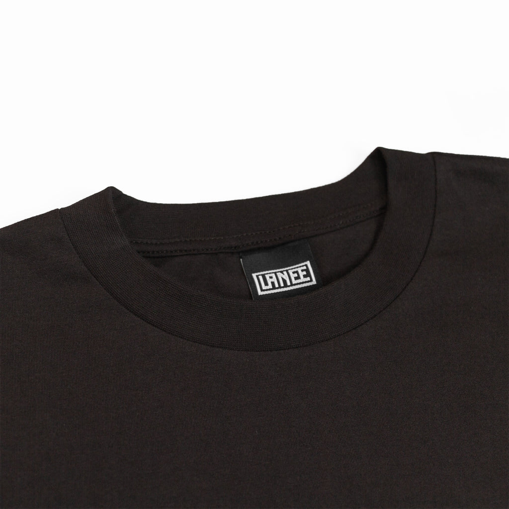 Lanee clothing | T-shirt | BROWN LOGO T-SHIRT | Streetwear made in Greece