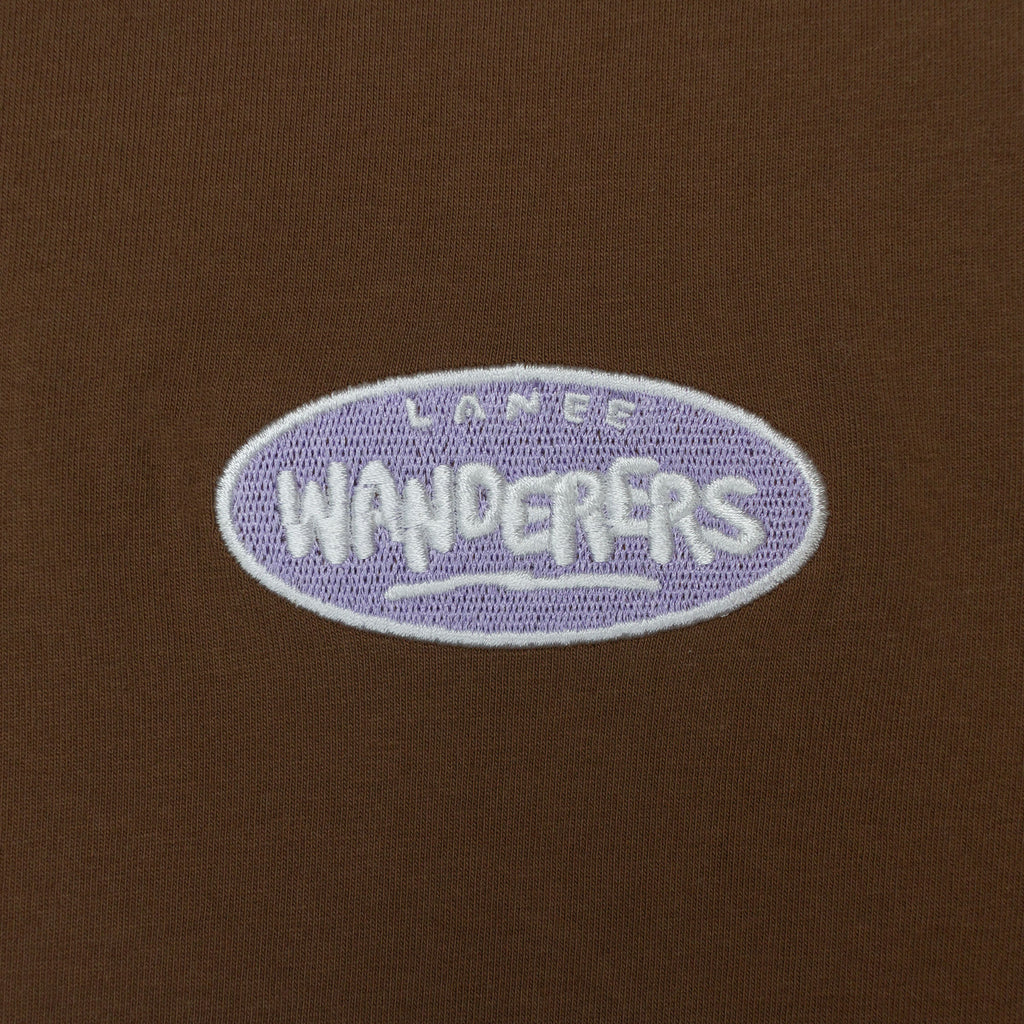 Lanee clothing | T-shirt | WANDERERS BROWN | Streetwear made in Greece